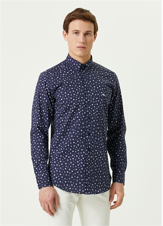 Etro Erkek Lacivert Mikro Desenli Gömlek 38 IT Etro Erkek Lacivert Mikro Desenli Gömlek 38 IT