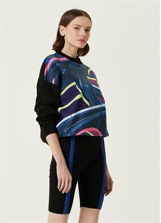 Ace Nayman Kadın The Beg Siyah Baskılı Sweatshirt S EU