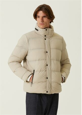 Network Erkek Slim Fit Taş Mont Gri M EU