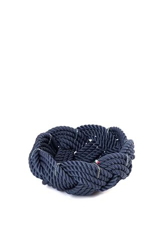 Marricreo Lacivert Large Şerit Dokulu Sepet Marricreo Lacivert Large Şerit Dokulu Sepet