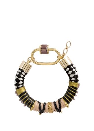 Hipanema Kadın Germain Siyah Gold Bileklik EU