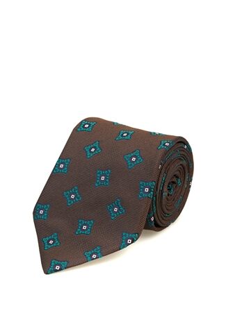 Fiorio Erkek Colorblocked Şal Desenli İpek Kravat EU Fiorio Erkek Colorblocked Şal Desenli İpek Kravat EU