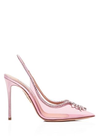 Aquazzura Kadın Seduction Crystal Pembe Topuklu Ayakkabı 36 EU Aquazzura Kadın Seduction Crystal Pembe Topuklu Ayakkabı 36 EU