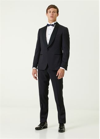 Lardini Erkek Lacivert Şal Yaka Yün Smokin 54 IT Lardini Erkek Lacivert Şal Yaka Yün Smokin 54 IT