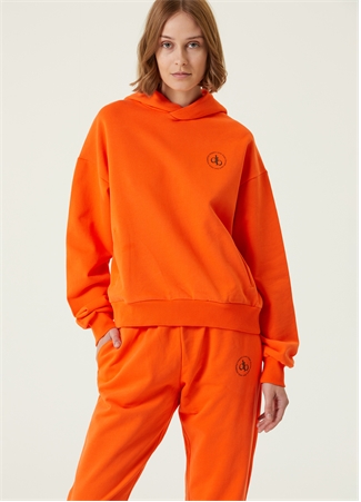 Dahlia Bianca Kadın Kırmızı Kapüşonlu Basic Sweatshirt S EU Dahlia Bianca Kadın Kırmızı Kapüşonlu Basic Sweatshirt S EU