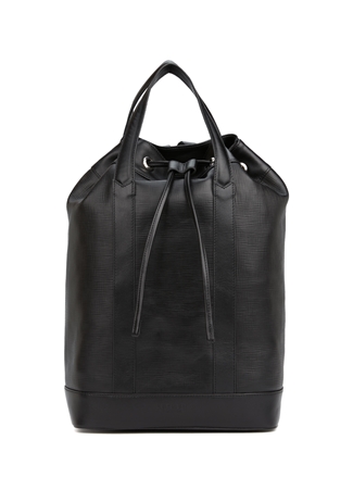Beymen Collection Erkek Siyah Ağzı Büzgülü Deri Sırt Çantası EU Beymen Collection Erkek Siyah Ağzı Büzgülü Deri Sırt Çantası EU