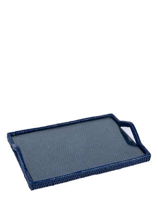 Aloha Life Lacivert Hasır Peynir Tabağı