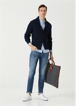 Brunello Cucinelli Erkek Mavi Dar Paça Jean Pantolon 54 IT Brunello Cucinelli Erkek Mavi Dar Paça Jean Pantolon 54 IT