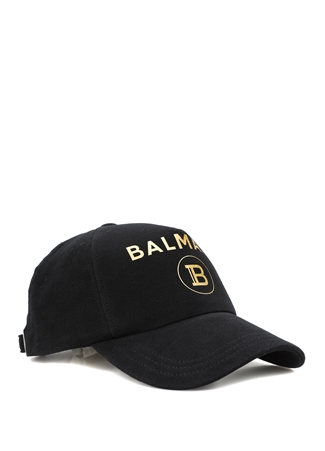 Balmain Erkek Siyah Logolu Şapka EU