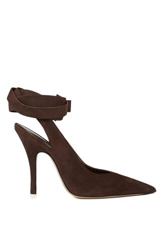 The Attico Kadın Venus Kahverengi Süet Topuklu Ayakkabı 36 EU