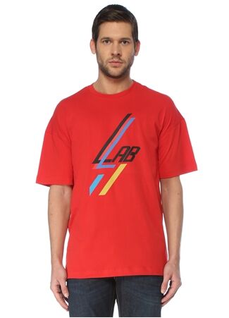 Palzileri Lab Erkek Bordo Logo Baskılı T-shirt 50 IT