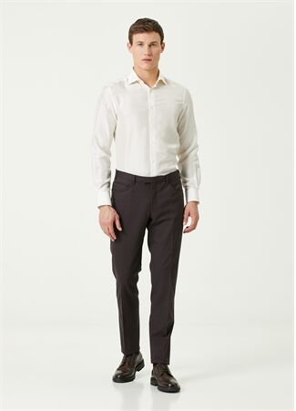 Pal Zileri Erkek Bordo Yün Pantolon 48 IT