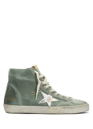 Golden Goose Kadın Haki Eskitme Detaylı Sneaker 35 Eu