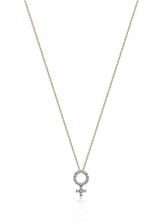 Her Story Kadın Mini Logo Formlu Taş İşlemeli Altın Rengi Kolye EU Her Story Kadın Mini Logo Formlu Taş İşlemeli Altın Rengi Kolye EU