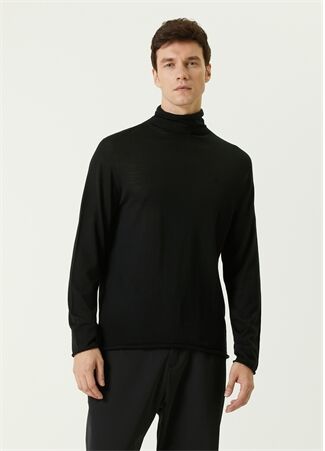 Isabel Benenato Erkek Siyah Balıkçı Yaka Yün Kazak S EU Isabel Benenato Erkek Siyah Balıkçı Yaka Yün Kazak S EU