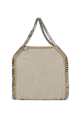 Stella McCartney Kadın Falabella Bej Keten Çanta EU Stella McCartney Kadın Falabella Bej Keten Çanta EU