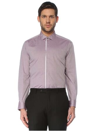 Pal Zileri Erkek Bordo İtalyan Yaka Gömlek 42 IT