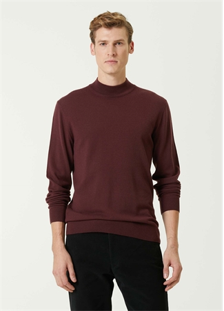 Beymen Collection Erkek Mürdüm Yarım Balıkçı Yaka Yün Kazak Mor L EU Beymen Collection Erkek Mürdüm Yarım Balıkçı Yaka Yün Kazak Mor L EU