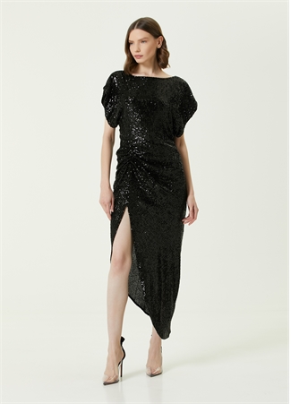 In the Mood for Love Kadın Bercot Siyah İşlemeli Asimetrik Abiye Elbise M EU In the Mood for Love Kadın Bercot Siyah İşlemeli Asimetrik Abiye Elbise M EU