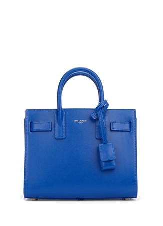 Kadın Classic Sac De Jour Nano Deri Omuz Çantası Mavi EU