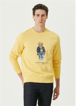 Polo Ralph Lauren Erkek Sarı Ayıcık Baskılı Logolu Sweatshirt S Eu Polo Ralph Lauren Erkek Sarı Ayıcık Baskılı Logolu Sweatshirt S Eu
