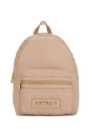 Love Moschino Kadın Bej Kapitone Detaylı Sırt Çantası Pembe EU