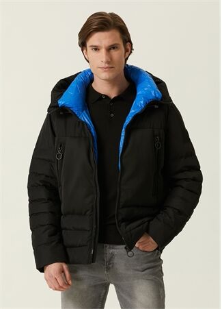 Network Erkek Slim Fit Siyah Mont S EU