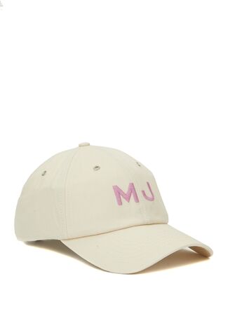 Marc Jacobs (The) Kadın Beyaz Logolu Şapka EU Marc Jacobs (The) Kadın Beyaz Logolu Şapka EU