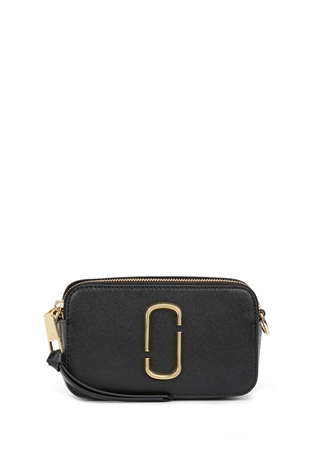 Marc Jacobs (The) Kadın The Snapshot Siyah Deri Omuz Çantası EU