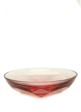 Moser Kırmızı Kristal Kase