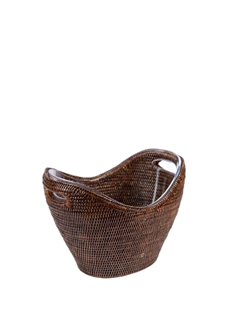 Aloha Life Kahverengi Hasır Şampanya Kovası Bej