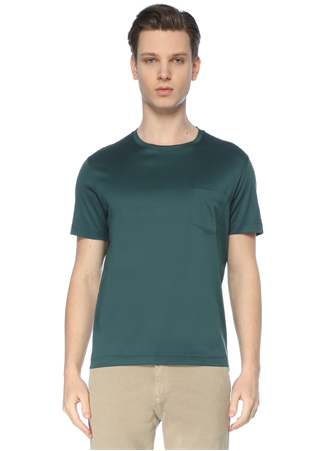Pal Zileri Erkek Turkuaz Cep Detaylı T-shirt Mavi L EU Pal Zileri Erkek Turkuaz Cep Detaylı T-shirt Mavi L EU