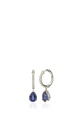 Collection-ecce Kadın Safir Ve Pırlantalı Altın Rengi Küpe Eu Collection-ecce Kadın Safir Ve Pırlantalı Altın Rengi Küpe Eu