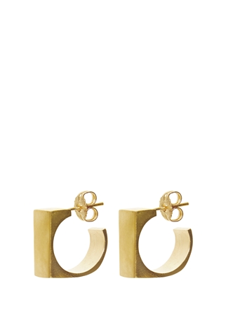 Fidelle Kadın Geometrik Formlu Altın Rengi Kaplama Küpe EU Fidelle Kadın Geometrik Formlu Altın Rengi Kaplama Küpe EU