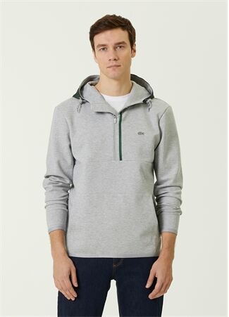 Lacoste Erkek Slim Fit Gri Kapüşonlu Sweatshirt S EU