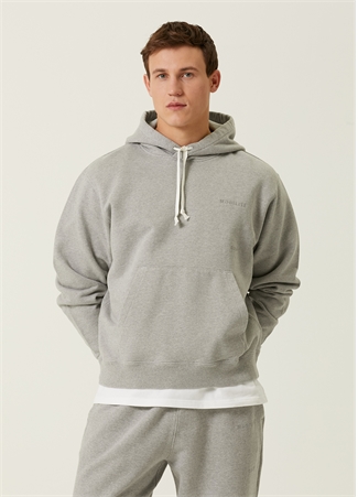 Cdlp Erkek Gri Kapüşonlu Logolu Organik Pamuk Sweatshirt S EU Cdlp Erkek Gri Kapüşonlu Logolu Organik Pamuk Sweatshirt S EU