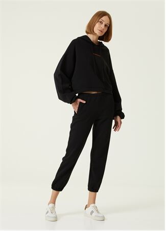 Les Benjamins Kadın Siyah Kapüşonlu Sweatshirt S EU Les Benjamins Kadın Siyah Kapüşonlu Sweatshirt S EU