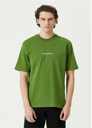 Freedom Of Space Erkek Yeşil Figür Baskılı T-shirt S Eu Freedom Of Space Erkek Yeşil Figür Baskılı T-shirt S Eu