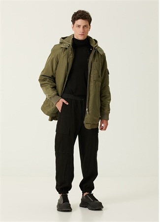 Solid Homme Erkek Siyah Beli Kordonlu Kargo Jogger Eşofman Altı 46 IT Solid Homme Erkek Siyah Beli Kordonlu Kargo Jogger Eşofman Altı 46 IT