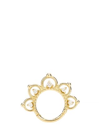 Collection-Pimiento Kadın Pırlantalı Altın Rengi Küpe EU