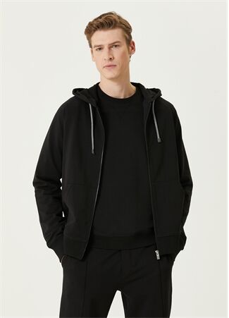 Beymen Collection Erkek Siyah Kapüşonlu Sweatshirt S Eu