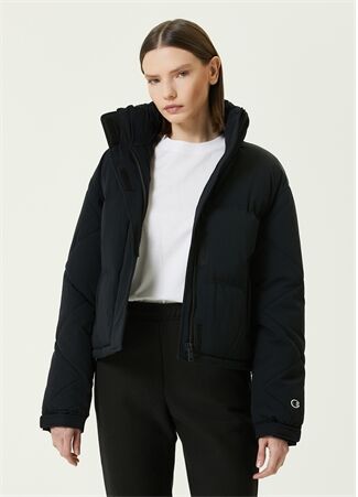 Champion Kadın Siyah Dik Yaka Mont L EU Champion Kadın Siyah Dik Yaka Mont L EU