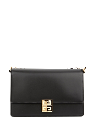 Givenchy Kadın 4G Medium Chain Siyah Deri Omuz Çantası EU Givenchy Kadın 4G Medium Chain Siyah Deri Omuz Çantası EU