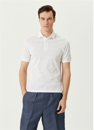 Zegna Erkek Polo Yaka Beyaz 48 It