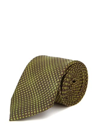 Pal Zileri Erkek Haki Kahverengi Mikro Desenli İpek Kravat Yeşil EU Pal Zileri Erkek Haki Kahverengi Mikro Desenli İpek Kravat Yeşil EU