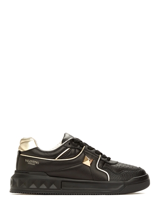 Valentino Garavani Kadın One Stud Siyah Deri Sneaker 36 EU Valentino Garavani Kadın One Stud Siyah Deri Sneaker 36 EU