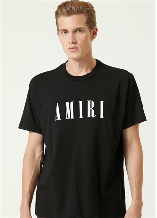 Amiri Erkek Siyah Logo Baskılı Basic T-shirt S EU Amiri Erkek Siyah Logo Baskılı Basic T-shirt S EU