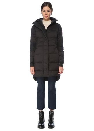 Canada Goose Kadın Alliston Siyah Kapüşonlu Mont XS EU