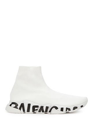 Balenciaga Erkek Speed Beyaz Logolu Çorap Formlu Sneaker 40 EU Balenciaga Erkek Speed Beyaz Logolu Çorap Formlu Sneaker 40 EU