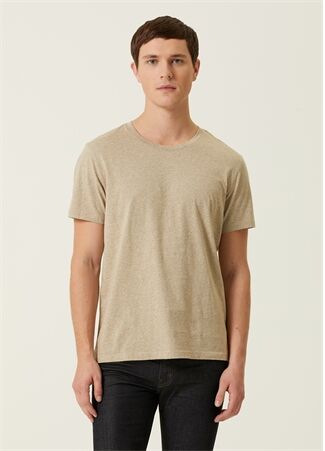 Bassigue Erkek Get in Line Bej T-shirt L EU